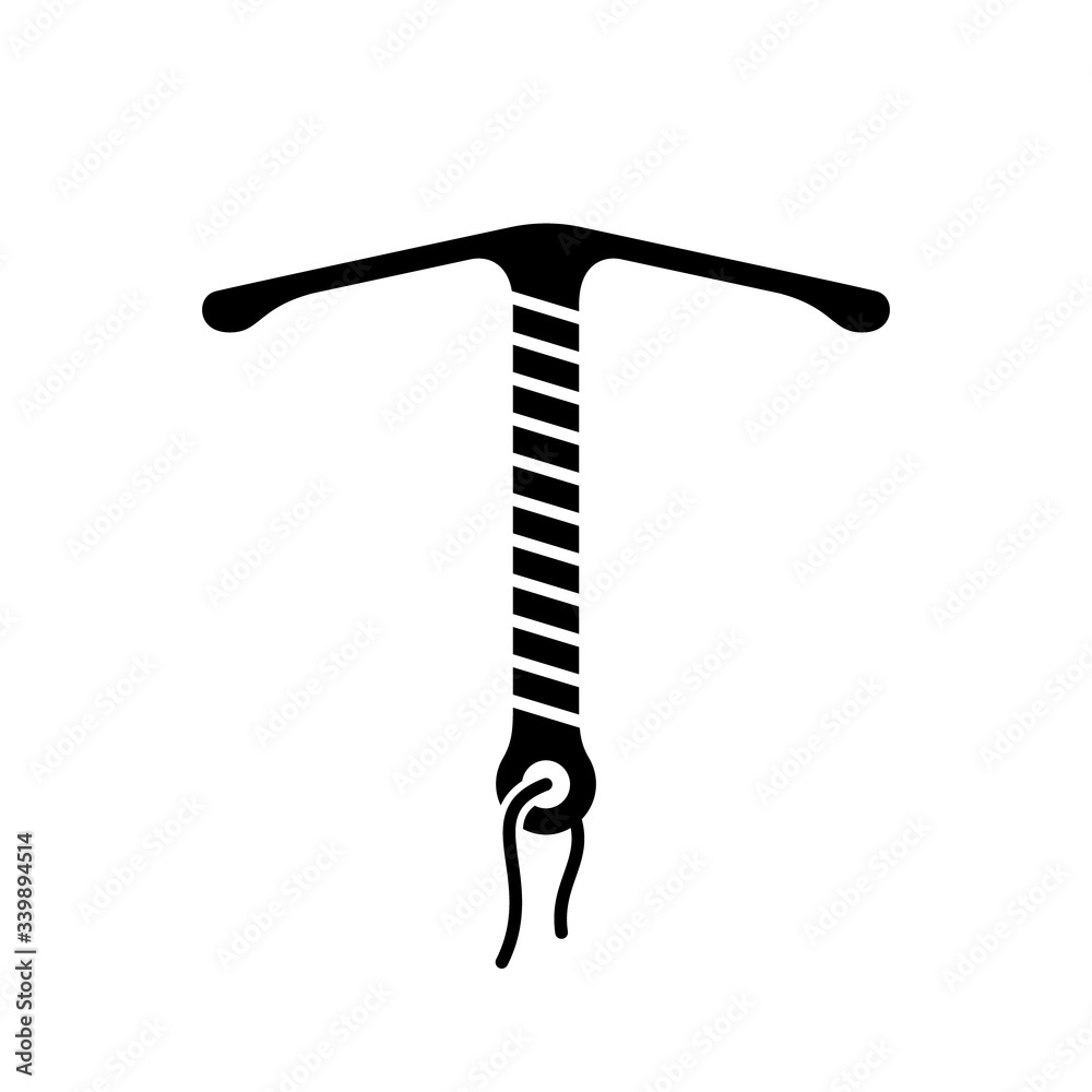 Silhouette Birth control IUD. Outline icon of copper intrauterine ...