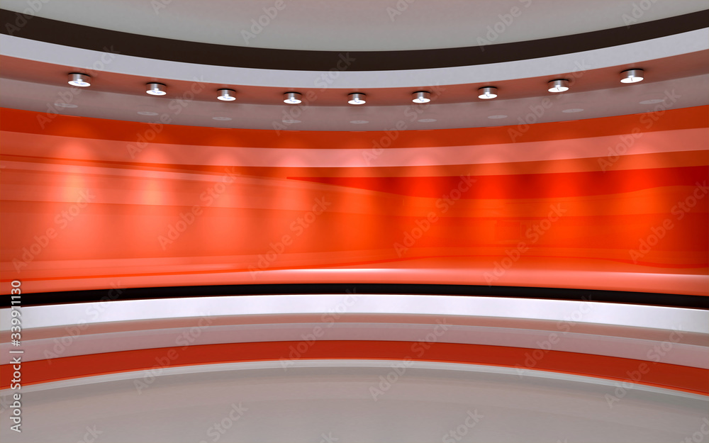 Tv Studio. News studio. Red Backgroumd. The perfect backdrop for any ...
