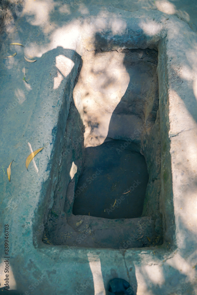 Cu Chi tunnel, historic famous place in Vietnam war, army dig ...