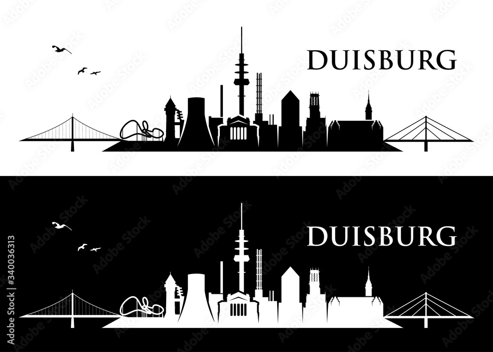 Duisburg Skyline Germany Vector Illustration Stock Vector Adobe Stock Duisburg Skyline Germany Vector Illustration Stock Vector Adobe Stock