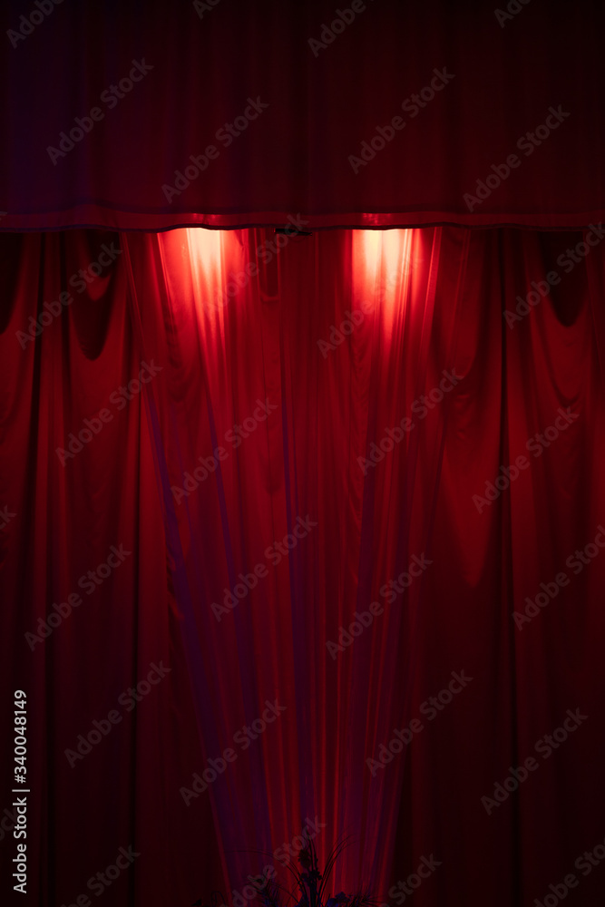 Theater curtain and stage light. Texture background for design. Stock ...
