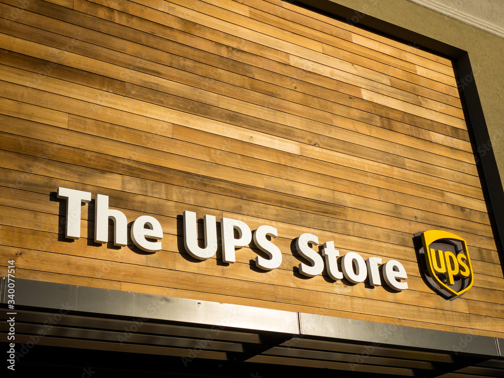 The UPS Store Retail Mail Delivery Sign and Storefront at Corte Madera ...