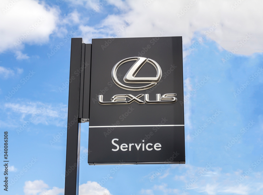 Nurnberg, Germany: Lexus logo. Lexus is the luxury vehicle division of ...