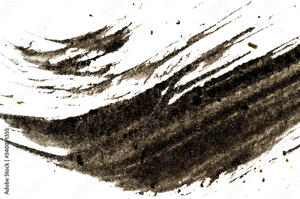 Japanese black ink calligraphy on Japanese paper Stock Photo | Adobe Stock