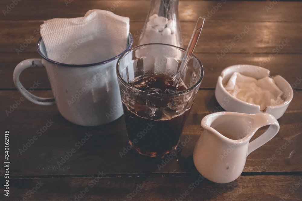 Vietnamese black coffee or ca phe den that shows Vietnam's cafe culture ...