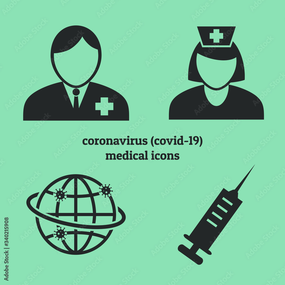 Covid-19 medical icon concept. The Coronavirus is affecting many ...