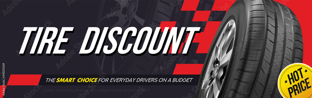 Booklet. Brochure. Web design. Tire car advertisement poster ...