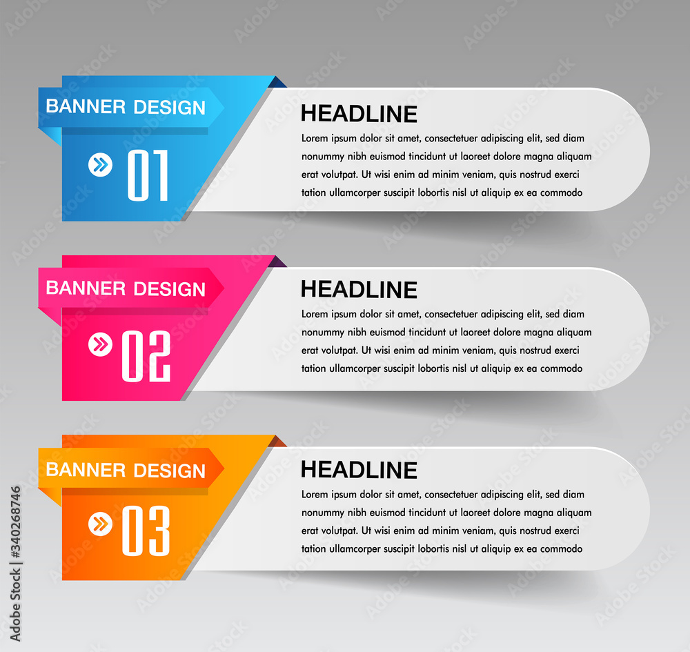 modern text box template, banner Infographics Stock Vector | Adobe Stock