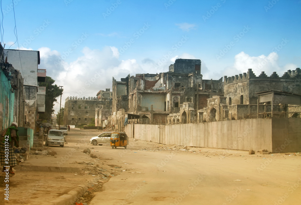 MOGADISHU, SOMALIA : View of Mogadishu, Mogadishu is the capital city ...