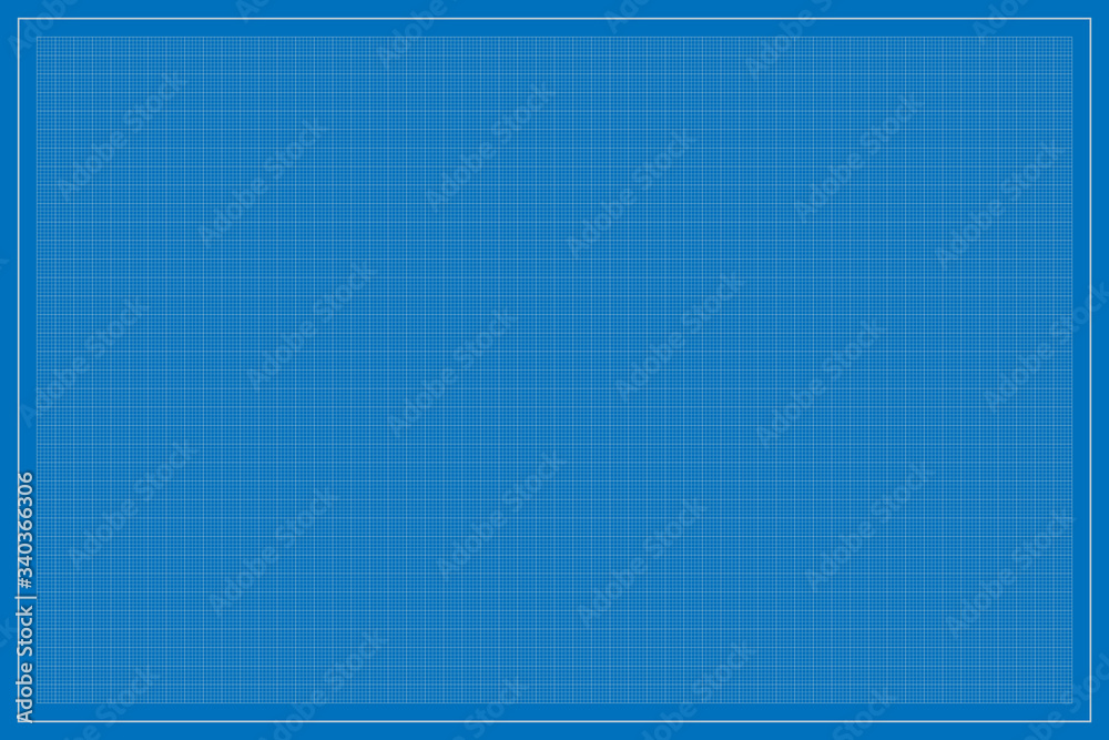 Rectangle (landscape oriented) shape blueprint template, with square ...