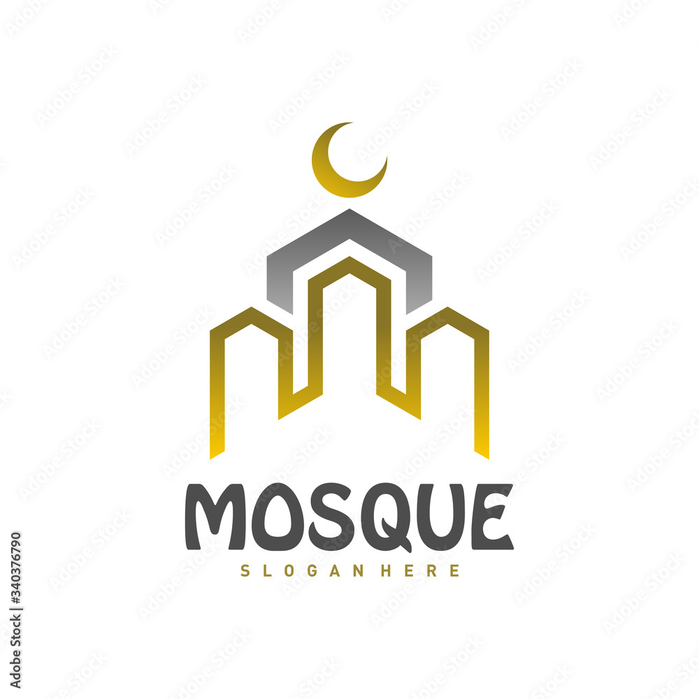 Mosque Logo Template Vector, Creative Mosque logo design concepts ...