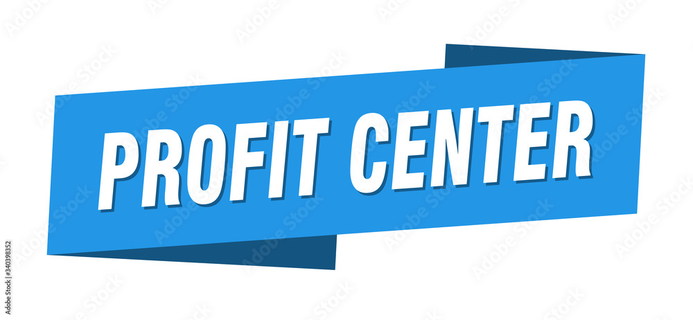 profit center banner template. profit center ribbon label sign Stock ...