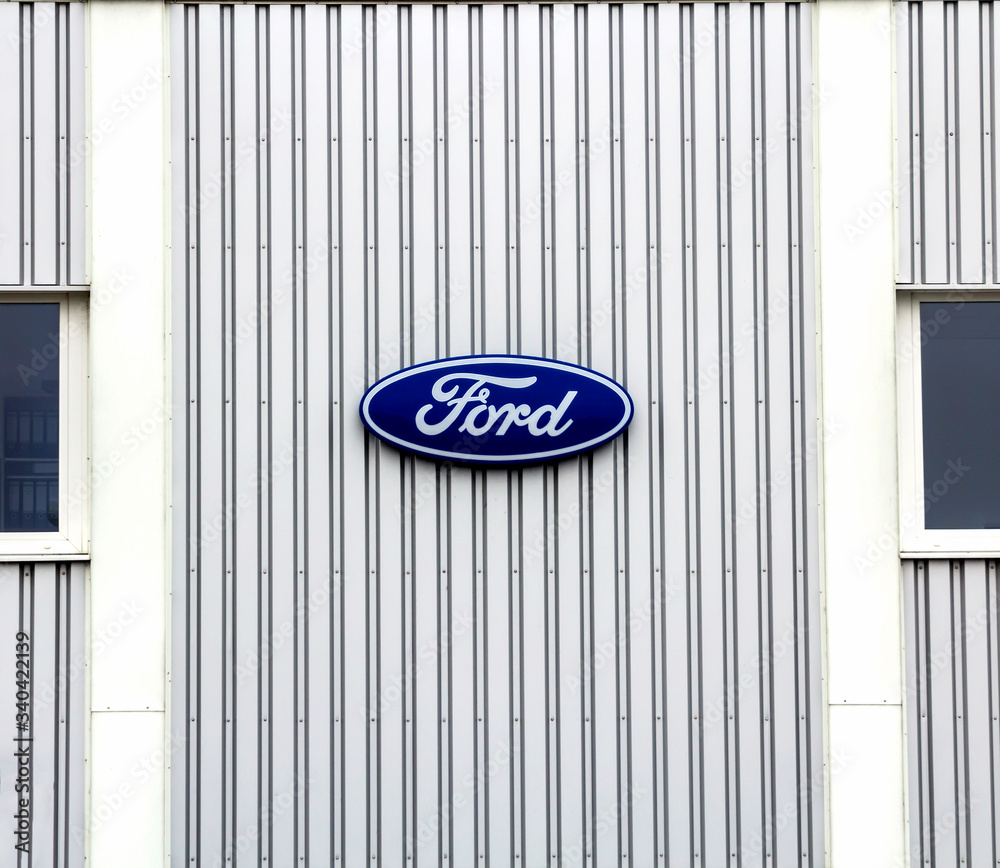 Schwabach, Germany - Ford dealership building. The Ford Motor Company ...