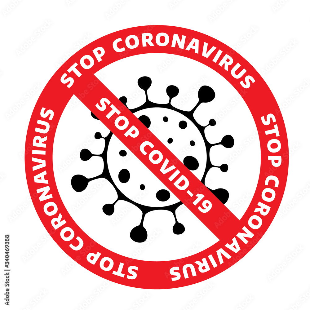 SARS-CoV-2 coronavirus (2019-nCoV) causes disease Covid-19 typography ...