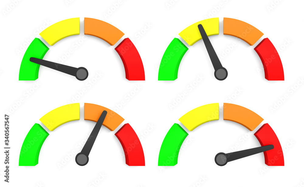 speedometer indicator performance measurement Stock Illustration ...