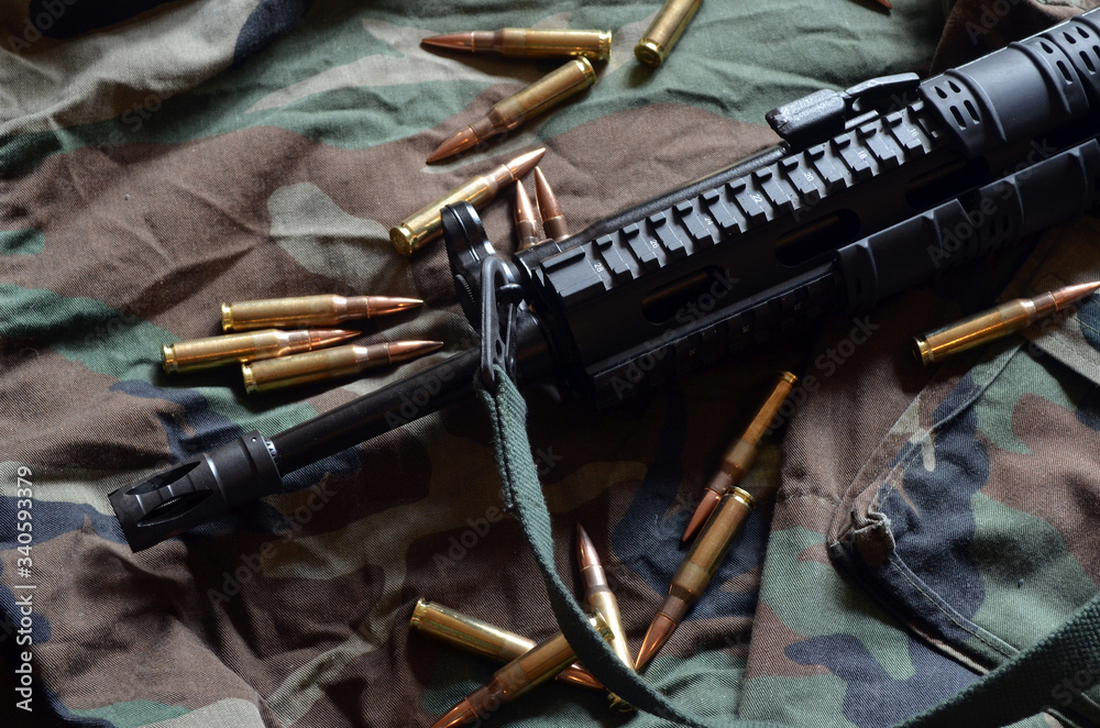 Zdjęcie Stock: G3 assault rifle developed by Heckler & Koch GmbH and in ...