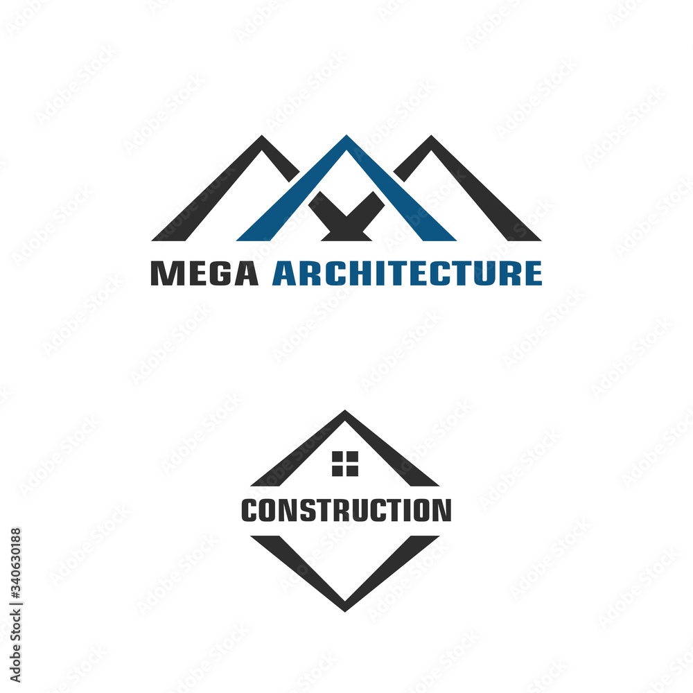 Business construction logo, Logo design with initial letter M A graphic ...