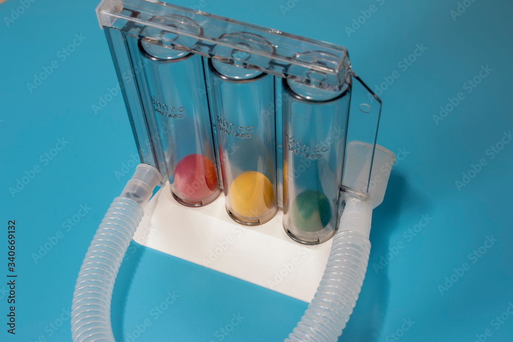 Doctor's tri-ball incentive spirometry in hospital. The Tri-ball ...