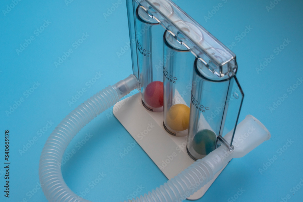 Doctor's tri-ball incentive spirometry in hospital. The Tri-ball ...