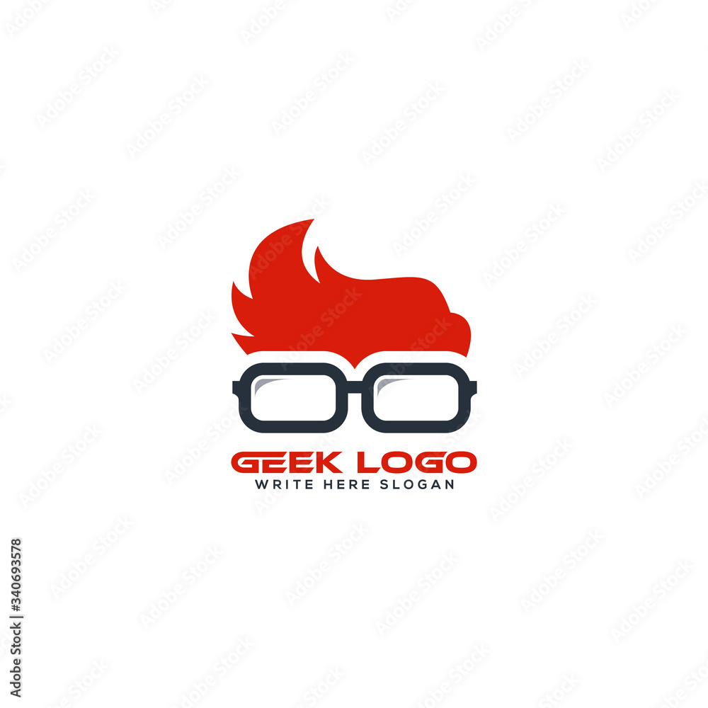 Geek Logo, Vector Logo template. Creative Geek logo design concept ...