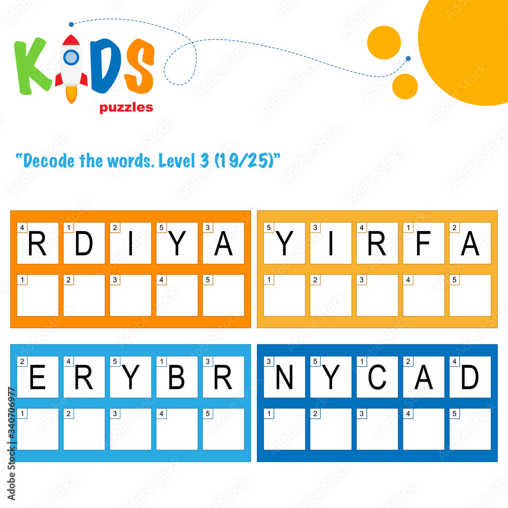 Decode the 5-letter words. Worksheet practice for preschool, elementary ...