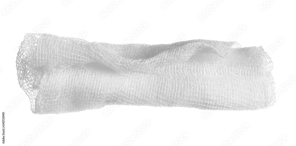 Medical bandage, first aid isolated on white background with clipping ...