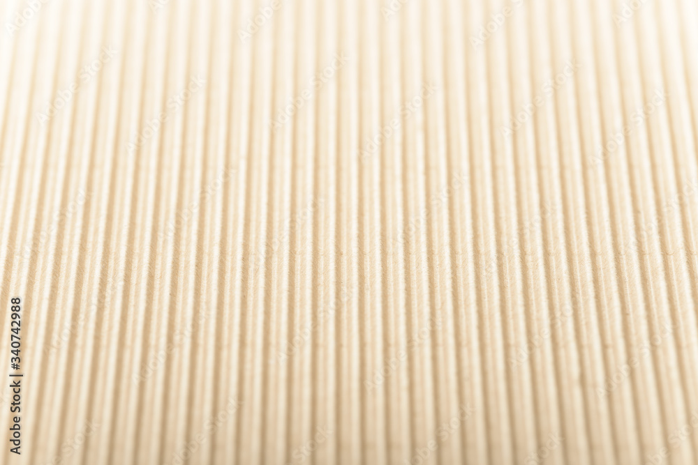 Carton or cardboard packing material. Texture of corrugated paper ...