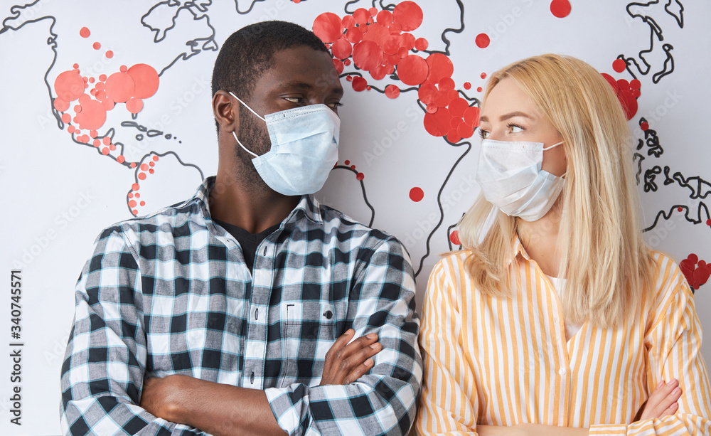 stop spreading coronavirus all over the world, global pandemic. stay ...