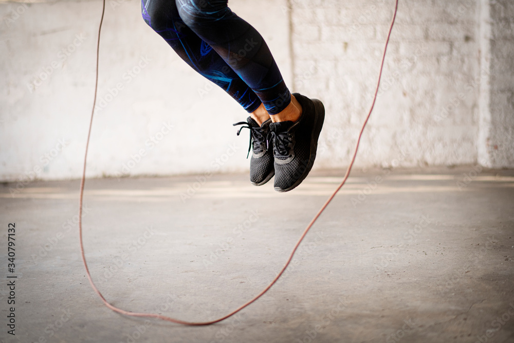 Skipping ropes exercise Stock Photo | Adobe Stock