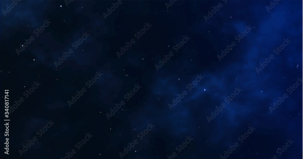 Space background. Starry night sky. Infinite universe and light starry ...