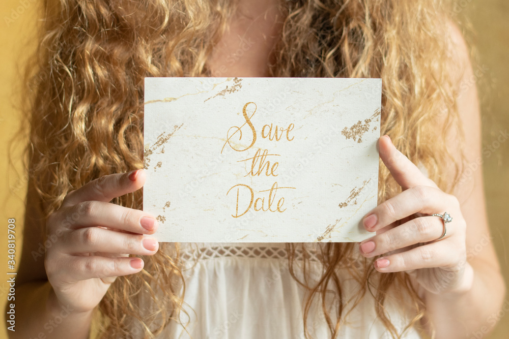 Wedding invitation card Stock Photo | Adobe Stock