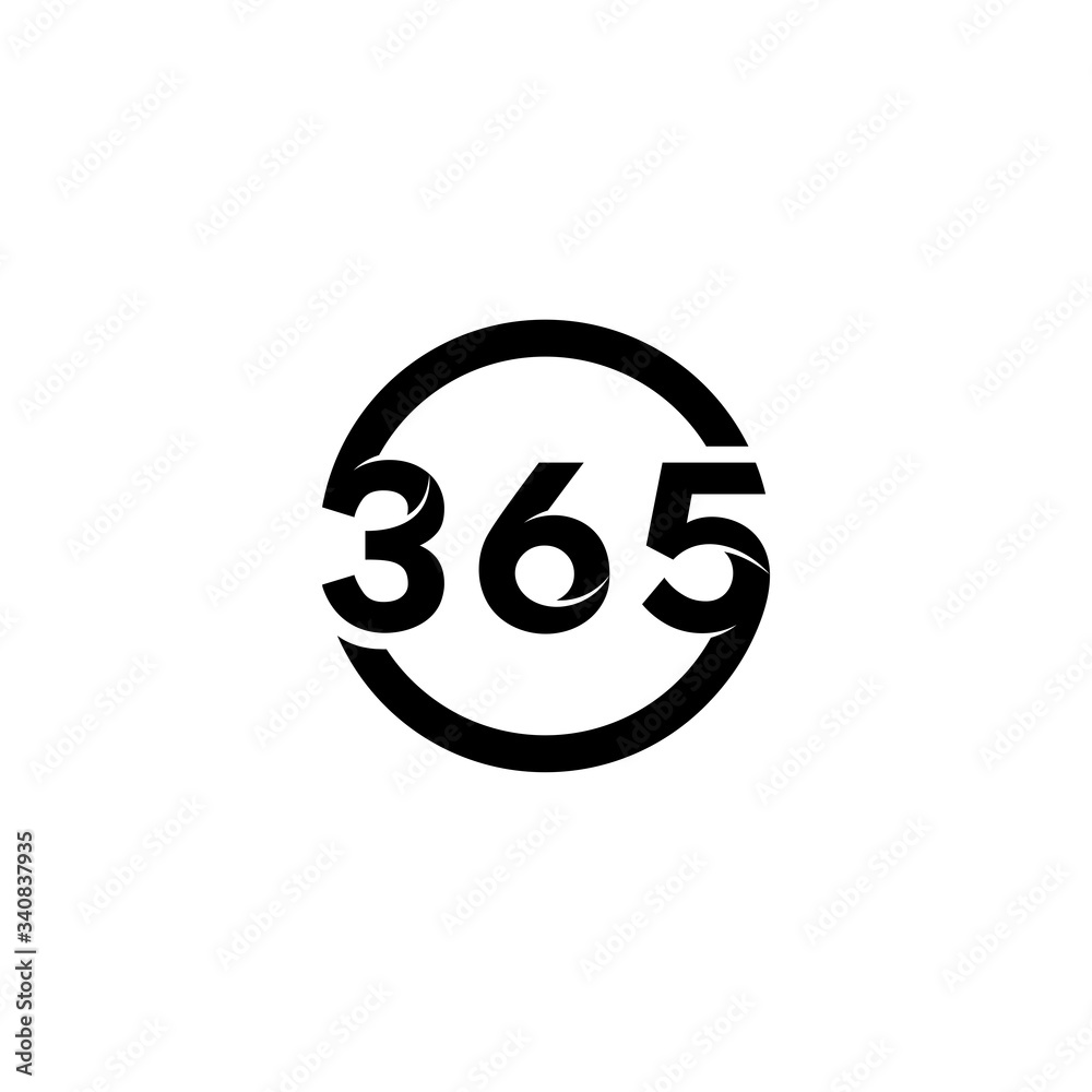 365 number letter logo icon designs vector Stock Vector | Adobe Stock