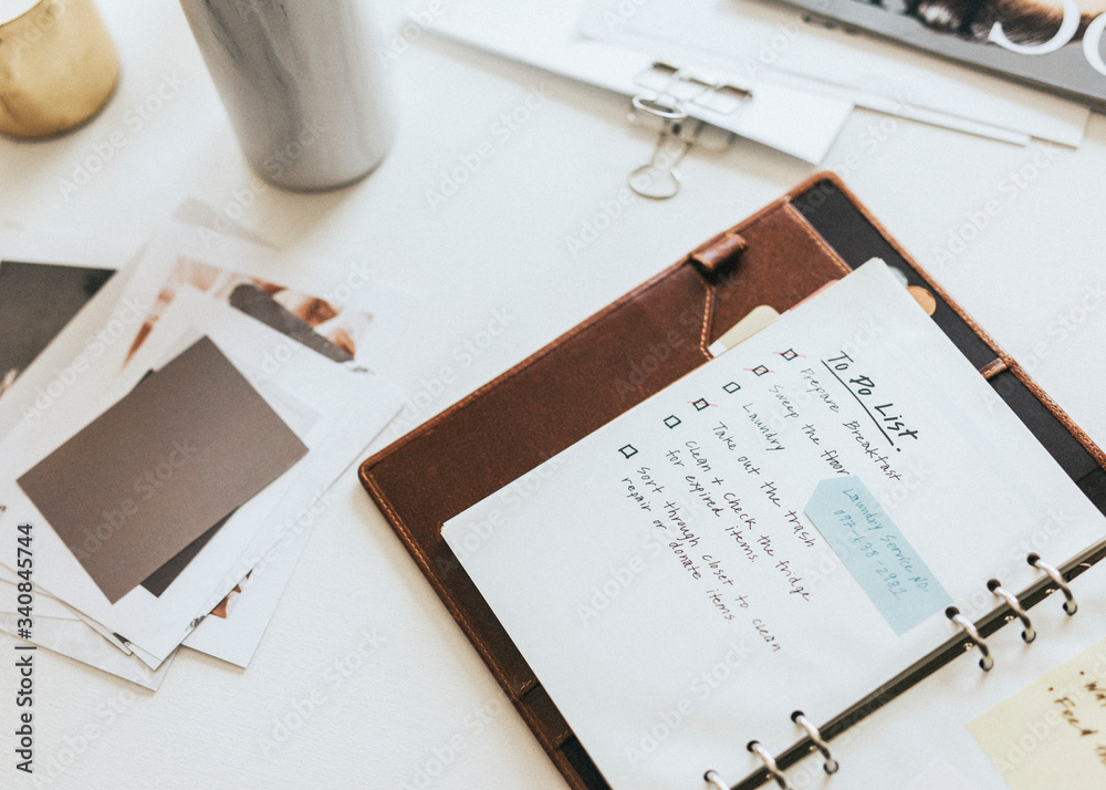 To do list on a journal Stock Photo | Adobe Stock