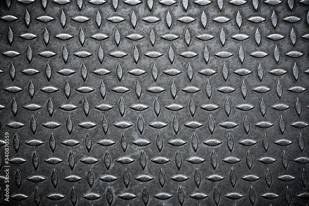 Seamless metal texture, Table of steel sheet for background. black ...