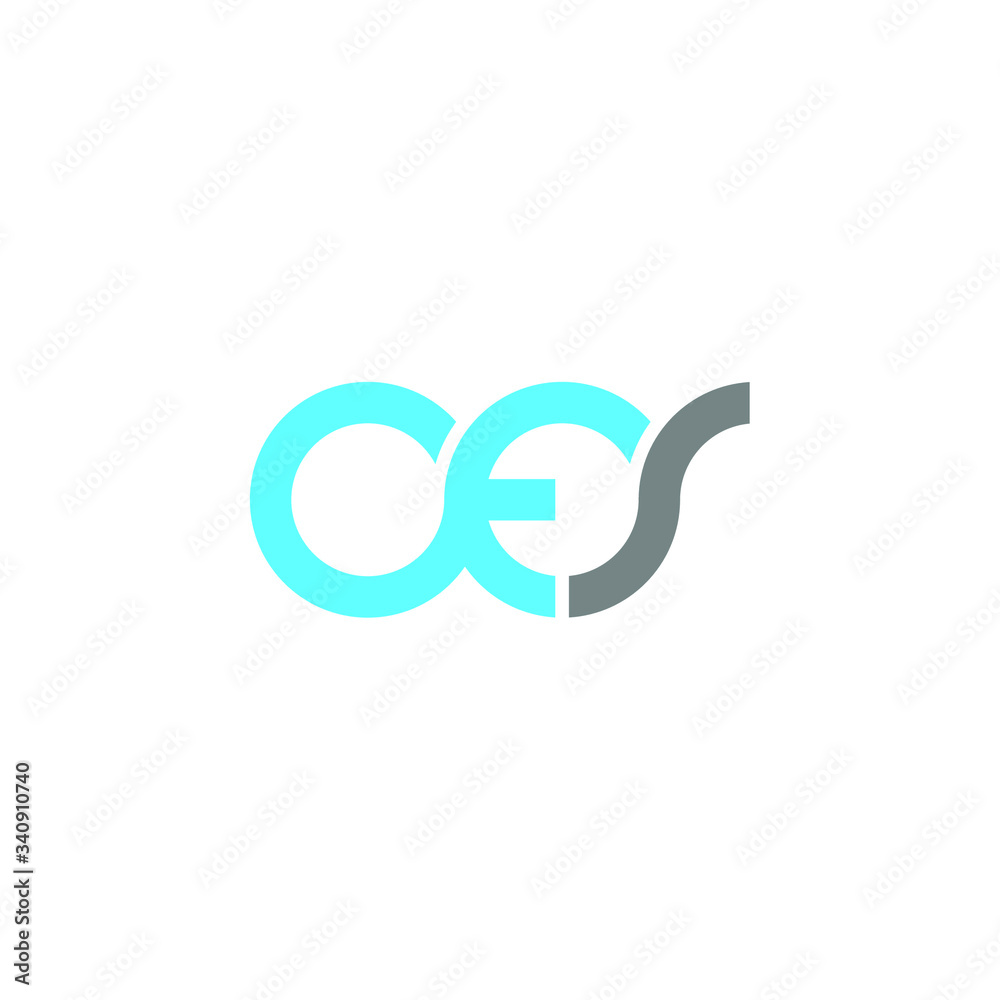 ces letter original monogram logo design Stock Vector | Adobe Stock