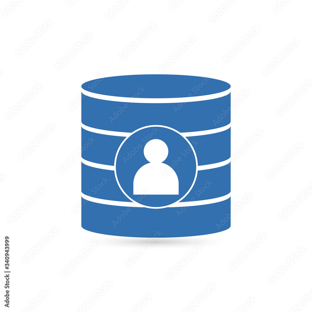 Vetor do Stock: Database icon, Database icon vector, in trendy flat style isolated on white ...