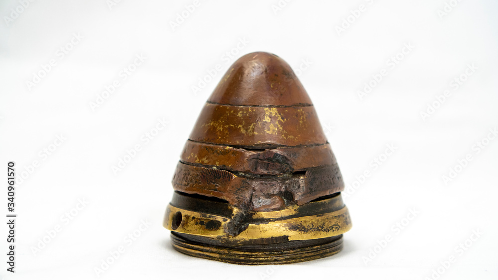 WW1 British 18 Pounder Shrapnel Shell Fuse. Fired 18 pdr fuse cap from ...