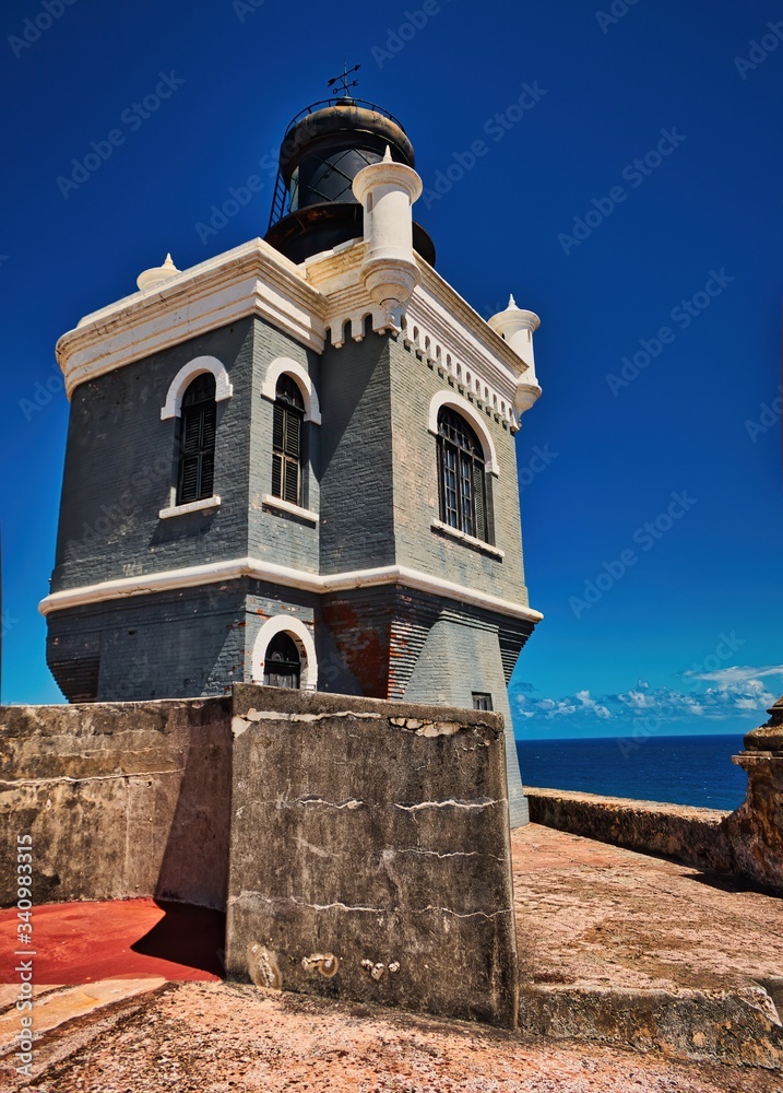 Castillo San Felipe del Morro El Morro Lighthouse, San Juan, Puerto ...
