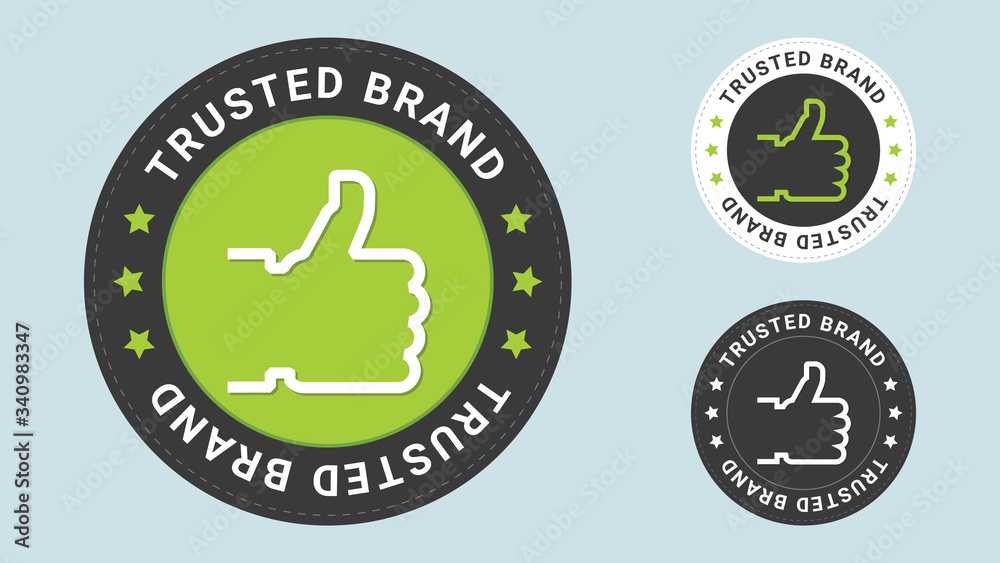 Trusted Brand stamp vector illustration. Vector certificate icon ...