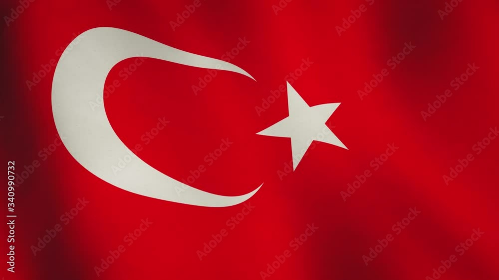 Turkey background flag waving patriot nation. Turkish flying banner and ...