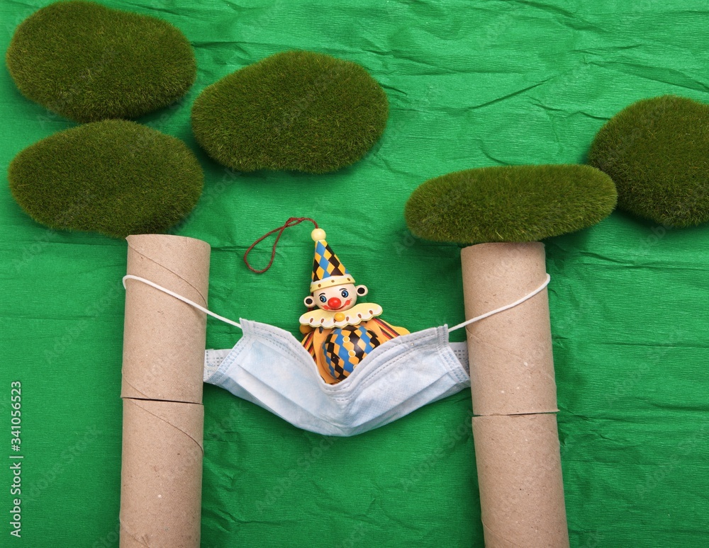 cartoon, child, cloud, clown, comic, corona, corona mask, covid-19 ...