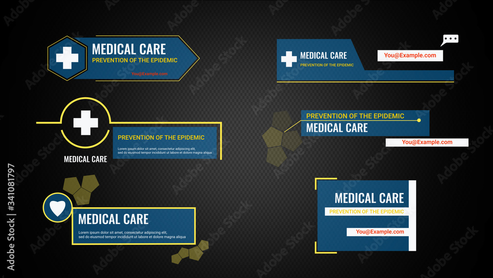 Medical Information Simple Titles Stock Template | Adobe Stock