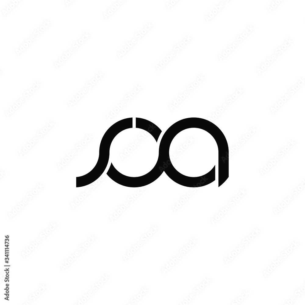 sca letter original monogram logo design Stock Vector | Adobe Stock