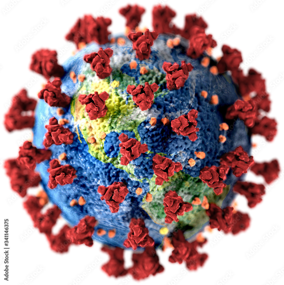 Covid-19 Earth Stock Illustration | Adobe Stock