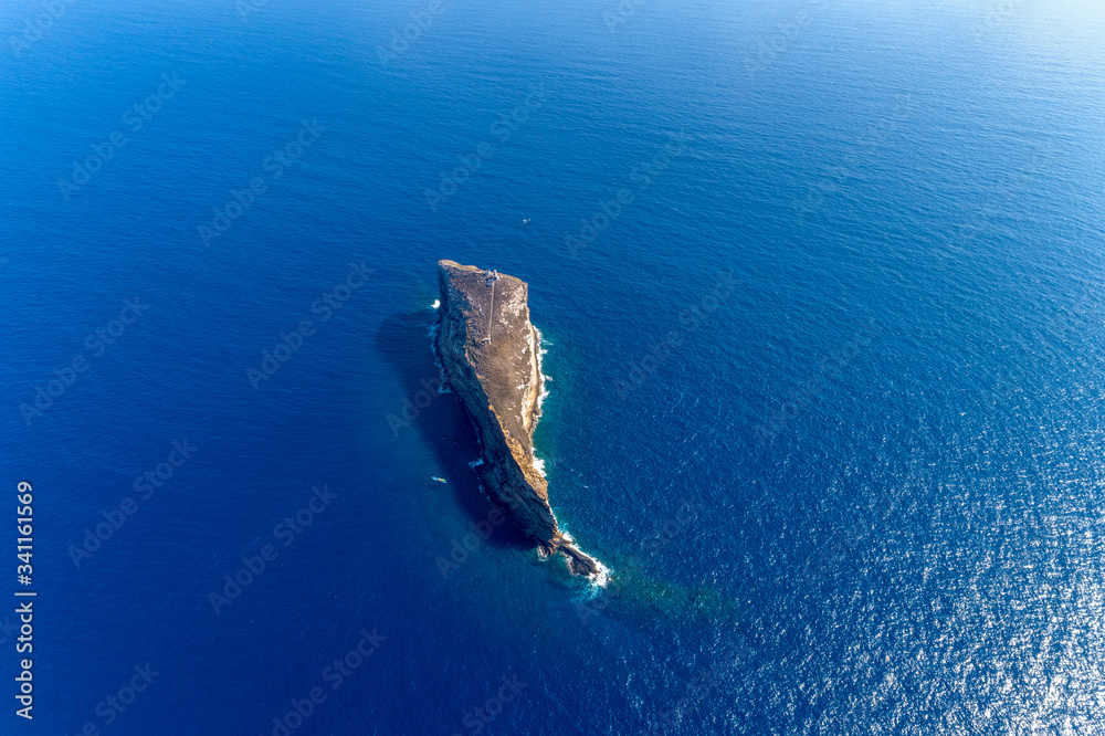 Aerial view of Poulo Sapate island or Hon Hai island is Point A6 of the ...
