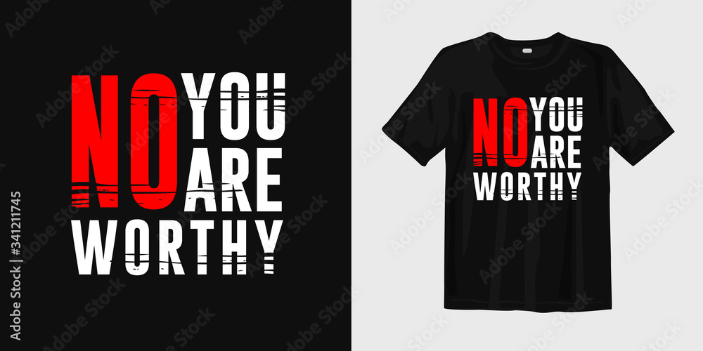 T-shirt and merchandise design with mockup. Typography lettering quotes ...