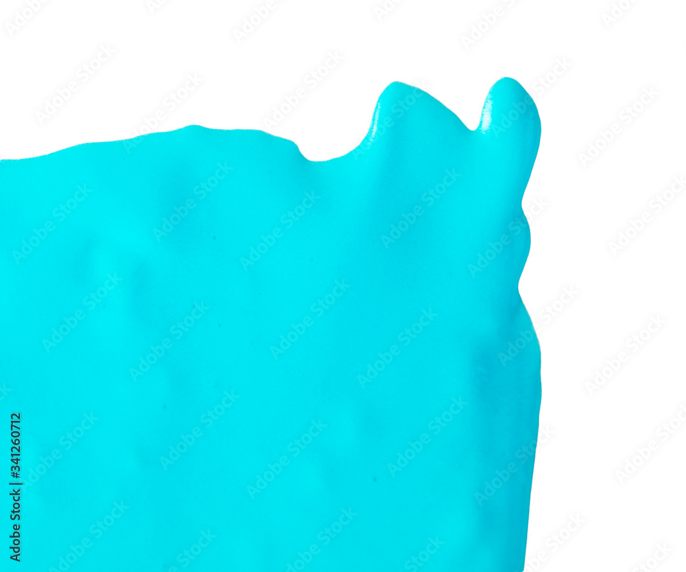 Blue slime isolated on a white background Stock Photo | Adobe Stock