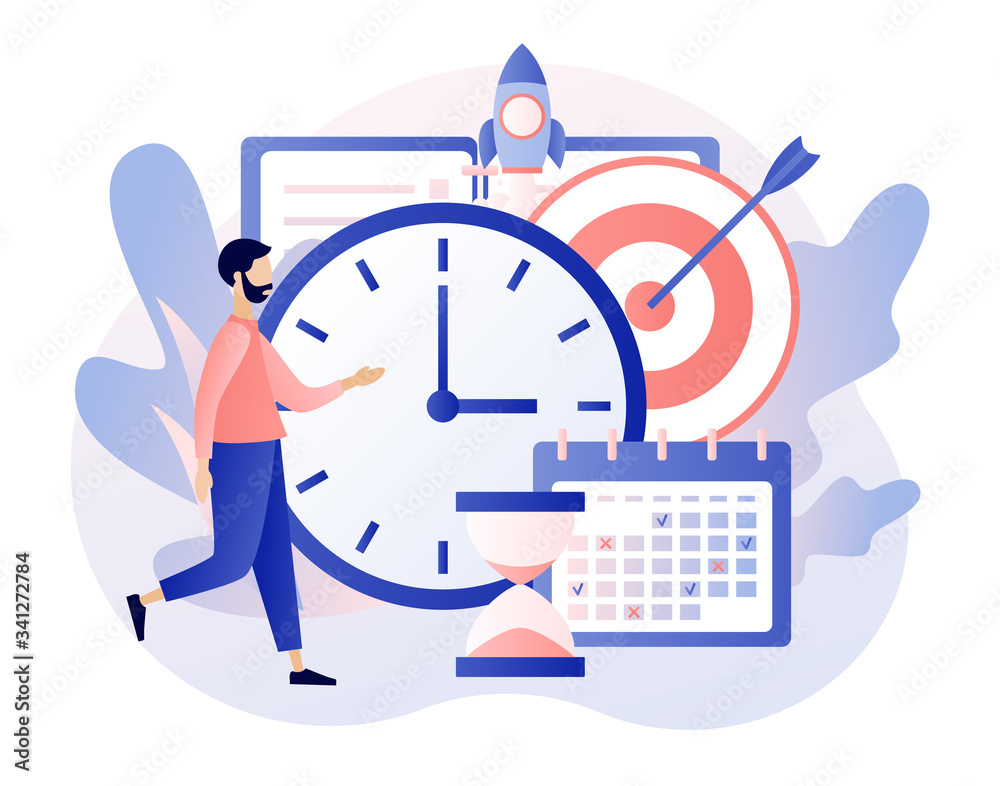 Time management, self control, self management, target, productivity ...