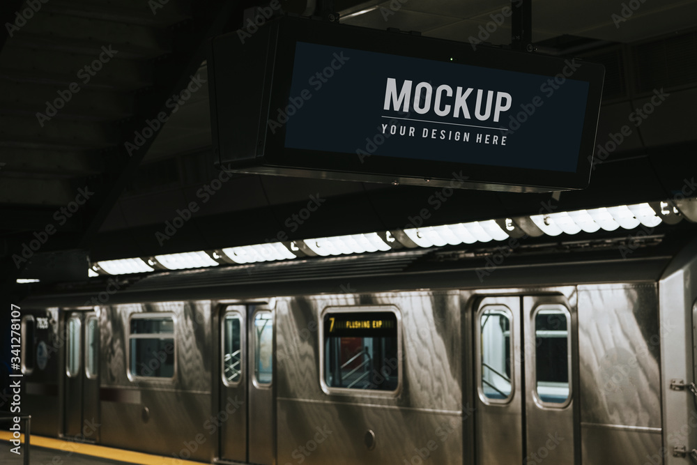 Sign at the trainstation Stock Photo | Adobe Stock