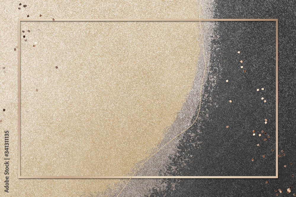 Gold frame on stone texture Stock Photo | Adobe Stock